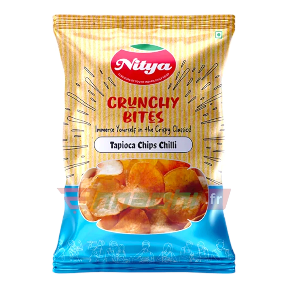 NITYA TAPIOCA HOT CHILLI CHIPS - 150g - Annachi Supermarket