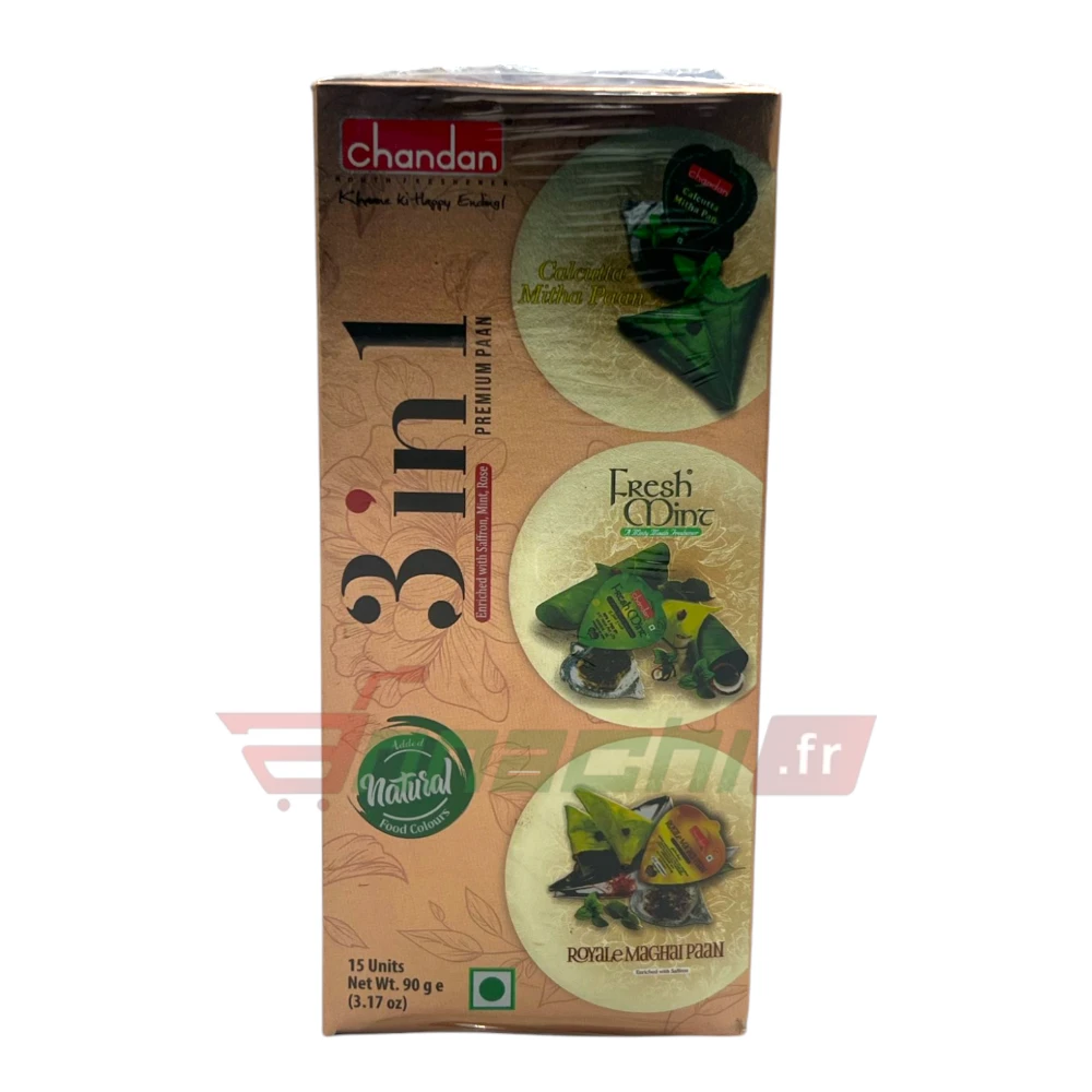 CHANDAN 3 IN 1 MUKHWAS / MOUTH FRESHENER - 90g - Annachi Supermarket