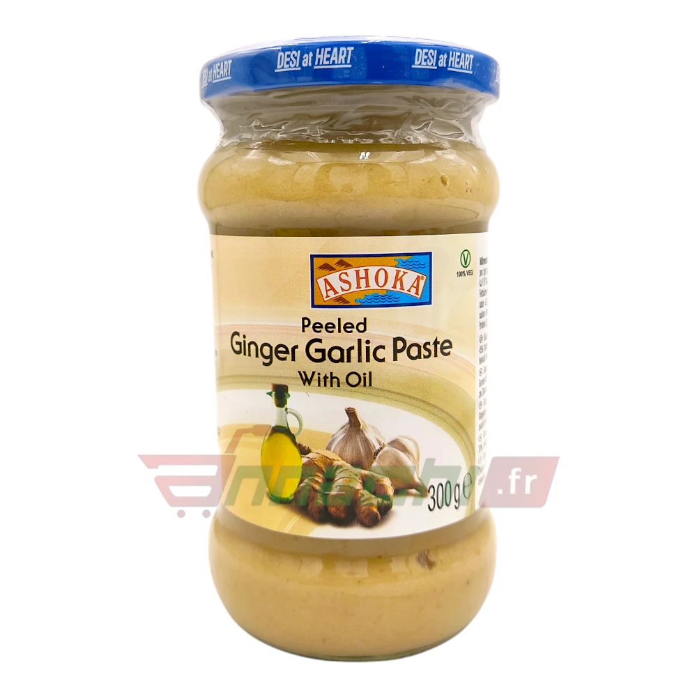 ASHOKA PEELED GINGER GARLIC PASTE IN OIL - 300g - Annachi Supermarket