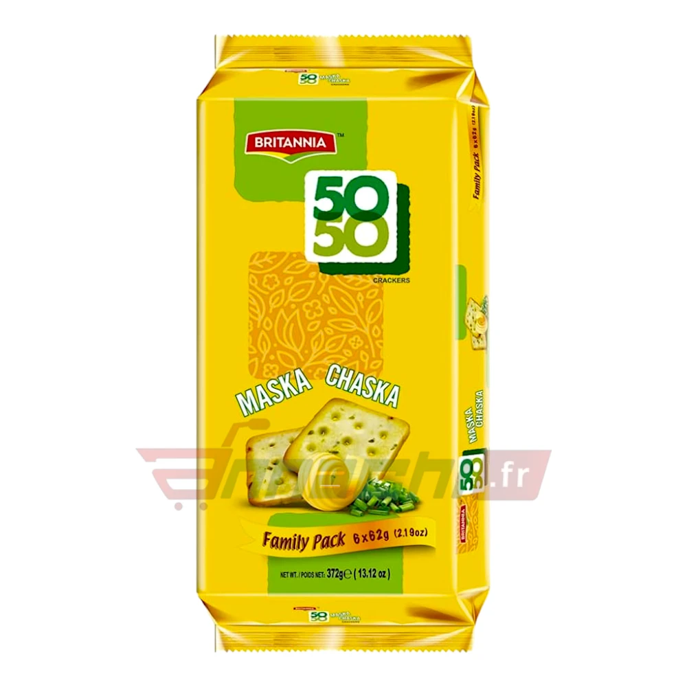 BRITANNIA 50-50 MASKA CHASKA - 372g - Annachi Supermarket