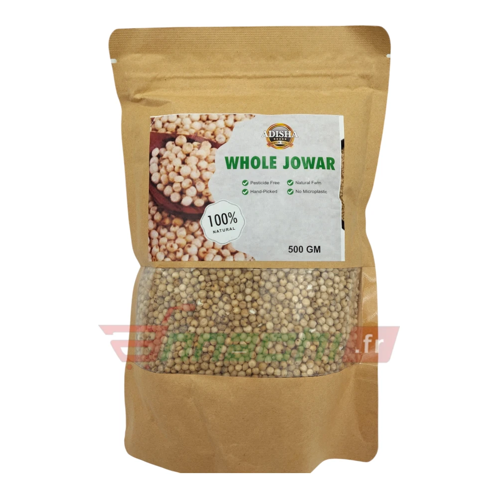 ADISHA JUWAR (SORGHUM) WHOLE - 500g - Annachi Supermarket