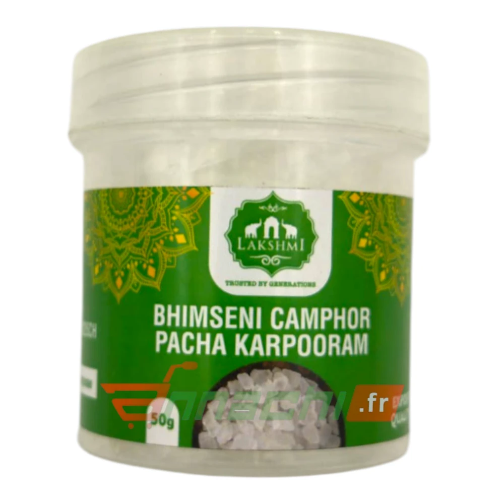 LAKSHMI (BHIMSENI CAMPHOR) PACHA KARPOORAM - 50g - Annachi Supermarket